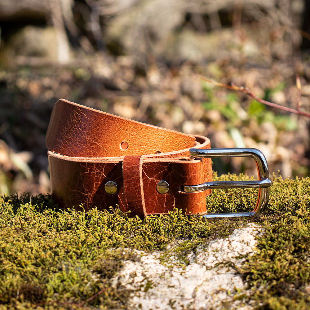 The Sahara Water Buffalo Belt - Distressed Leather Belt | Old Country ...